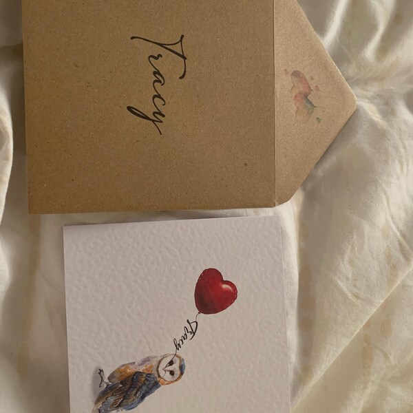 Personalised Wedding Initial Card Wedding Champagne Watercolour Card ...