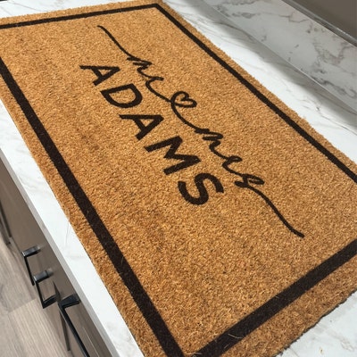 Welcome Doormat,custom Welcome Script Doormat,custom Doormat, Extra ...