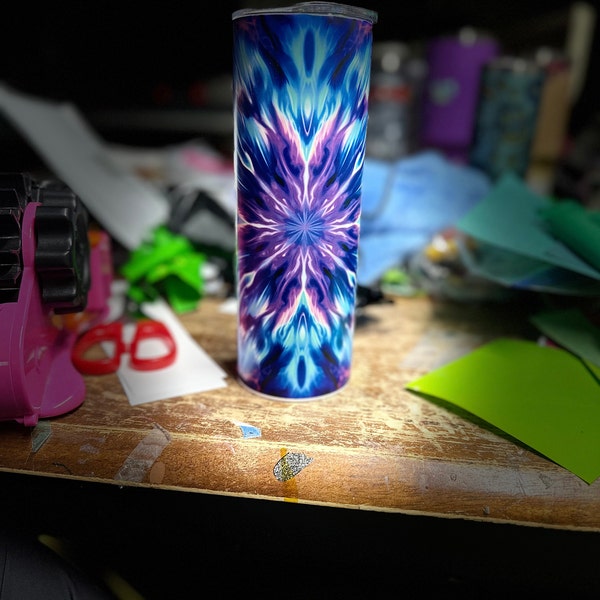 45+ Colorful Tie Dye 20oz Sublimation Tumbler Digital Design Bundle ...