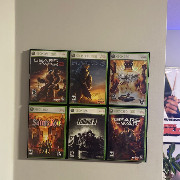 Xbox 360 Game / Case Wall Mount Video Game - Etsy