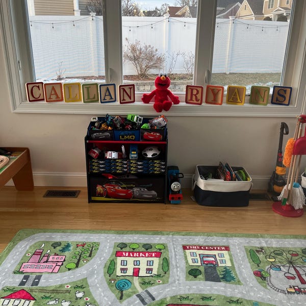 Wood Block Nursery Letters, Baby Name, Individual Wood Letters, Wooden ...