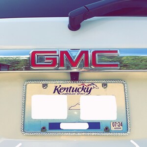 RED MEGA BLING Crystal Diamond Rhinestone License Plate Frame - Etsy