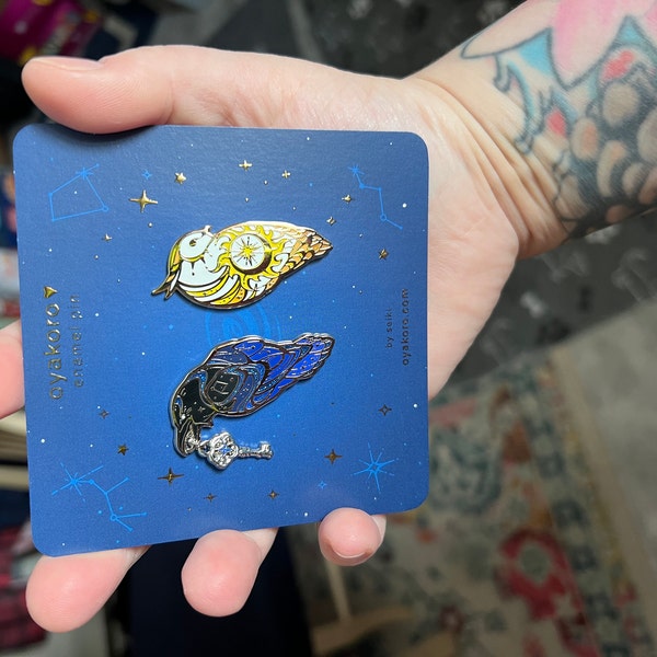 Eclipse Birds Pins - Etsy