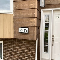 Custom House Number Civic Address Sign Modern / Contemporary ...