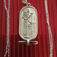 Egyptian Thoth Cartouche Necklace,egyptian Hieroglyphs Customizable ...