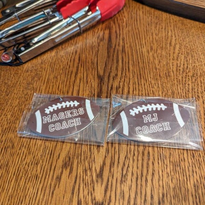 Football Key Chains / Bag Tags / Football Team Gifts - Etsy