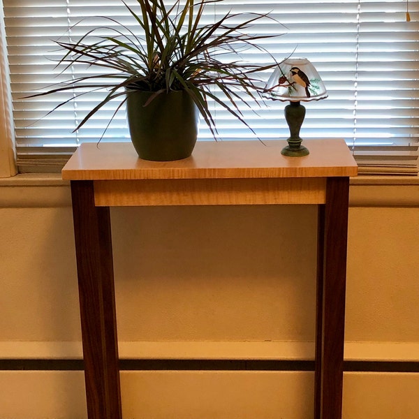 Solid Bird's Eye Maple and Cherry Entry Table - Console Table – Sofa Table – Side Table – Accent ...