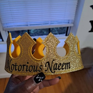 Personalized King Crown/ Knight Crown/prince Crown/ Felt Crown - Etsy