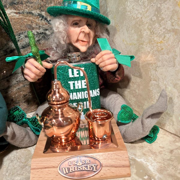 Irish Whiskey Oak Barrel Desk Clock - Etsy