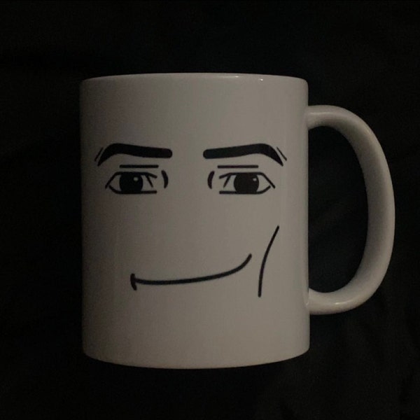 Roblox Man Face Mug 11oz 15 Oz Double Sided Ceramic Mug Gamer Roblox ...