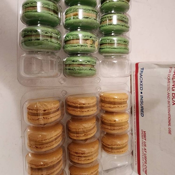 Lemon French Macarons - 6.12 or 24 - French Yellow Macaroons - Choose ...