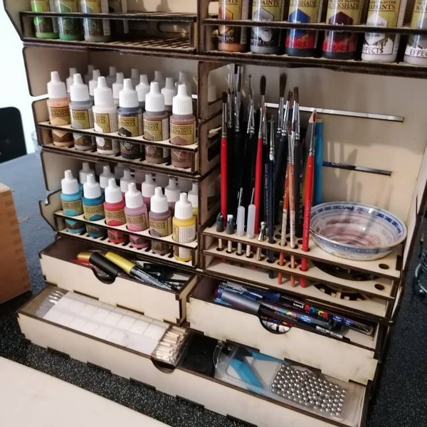 GIGA Portable Paint Station, Modular Shelves and Storage Compatible ...