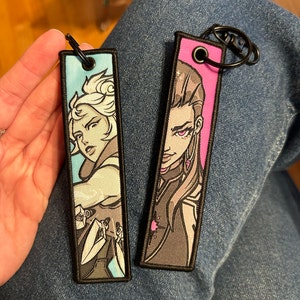 Valorant Keychain Luggage Tags Embroidered Key Tags Embroidered Woven ...