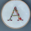 Floral Alphabet Letter R Initial Embroidery PDF Pattern, Instant ...