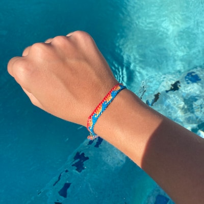 Custom VSCO Hand Crafted Boho Chevron Friendship Bracelets Anklets ...