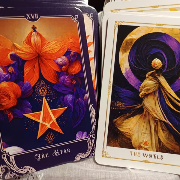Floral Dance Tarot Deck: 78 Card Deck With Guidebook - Etsy