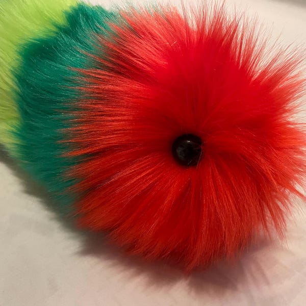 Cute Pink Fluffy Plush Toy Caterpillar Suzie the Pink Striped Snuggle ...