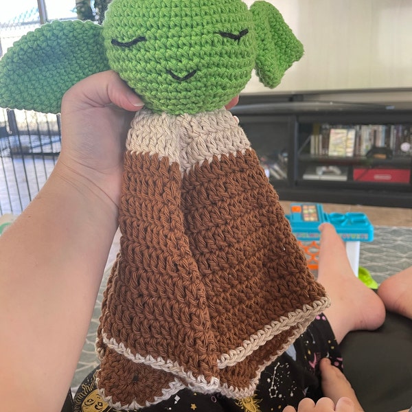 Crochet Baby Yoda Inspired Lovey Pattern: the Child Inspired Security ...
