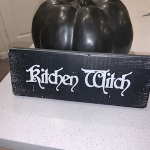 Kitchen Witch Sign Cottagecore Goth Gothic Home Spooky - Etsy
