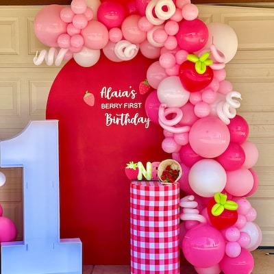 Berry First Birthday Decal Happy Birthday Party Backdrop First Birthday ...