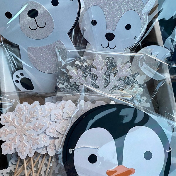 Penguin and Snowflake Garland | Winter Wonderland Theme | Arctic Animal ...