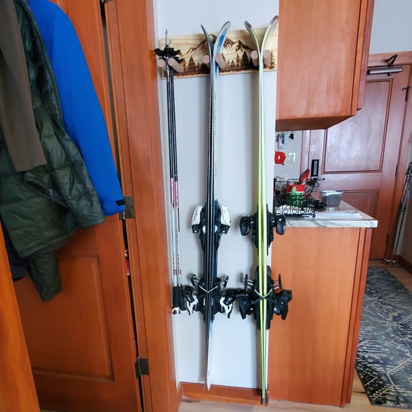 Wall Mounted Ski Rack - Etsy