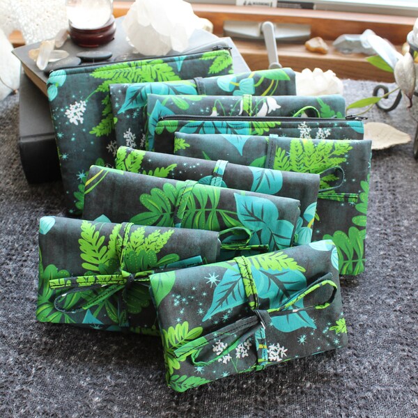 Leaves & Ferns Fabric - Magic Forest by Heatherdutton - Nature Forest ...