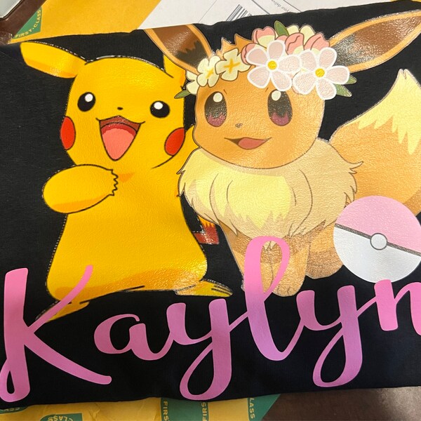 Eevee Custom Birthday Invitation, Personalized Eevee Inviation, Eevee ...