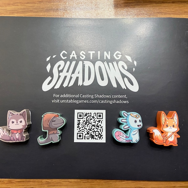 Casting Shadows - Kickstarter Shadow Meeple Stickers/decals Upgrade Kit ...