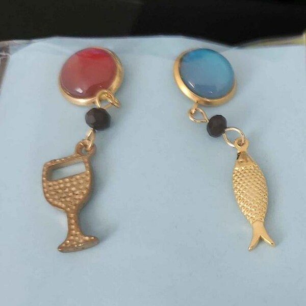 Masks & Birds - Nikolai Gogol Inspired Earrings Bsd Bungou Stray Dogs ...