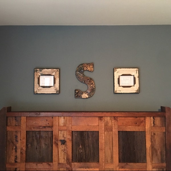 Letter A Designed With Antique Tin Ceiling Tile - Etsy