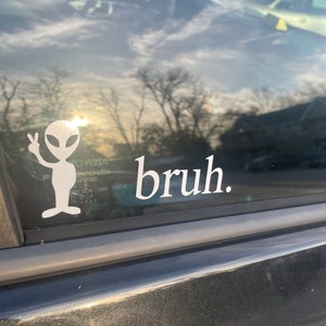 Bruh Sticker / Bruh Decal / Funny Decal / Funny Sticker / Car Decal ...