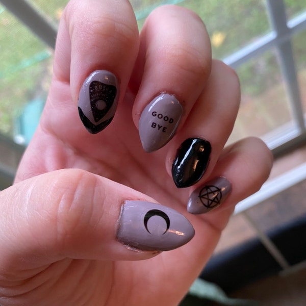 Pagan Ouija Board Witch Nail Decals Waterslide Type Mystical Magickal ...