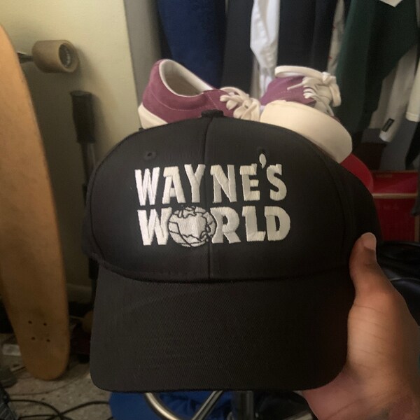 Wayne's World Hat - True to Spec Embroidered Replica Cap, 90s Movie ...