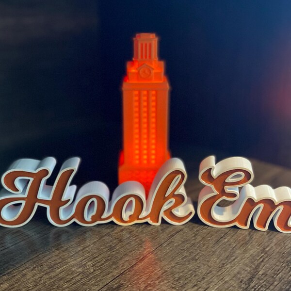 Baylor University BU Logo Block Letter Shelf Decor | 3D Printed - Etsy