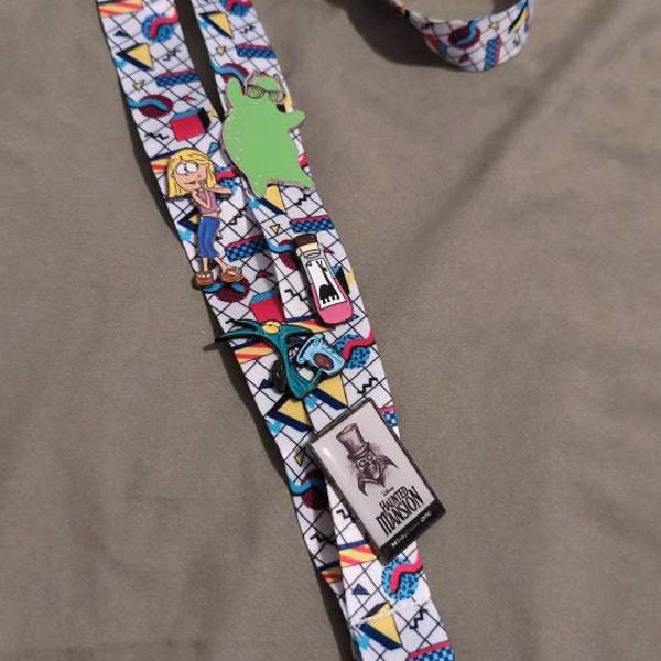 Funky Psychedelic Alien Rave Space Lanyard W/ Lobster Clasp, Breakaway ...