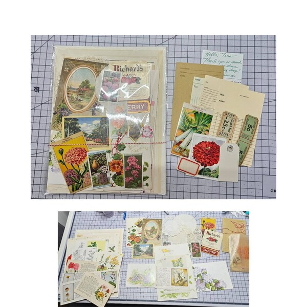 Vintage Ledger Graph Office Paper Scrap Pack Junk Journal Ephemera Kit ...