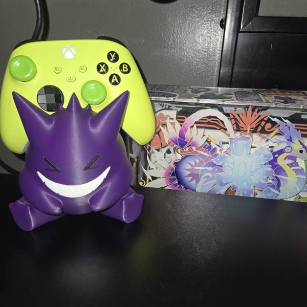 3D Printed Gengar Pokemon Controller Stand, Gaming Decor - Etsy