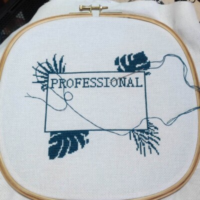 Professional Chaos Coordinator Cross Stitch Pattern funny Office ...