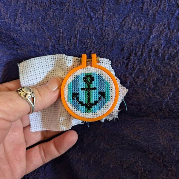 Mini Embroidery Hoop 40mm Yellow 3D Printed - Etsy