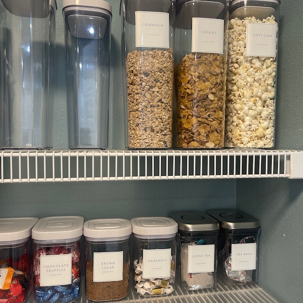 Editable Label Bundle | 10 Label Sizes | US Letter | Minimal Labels ...