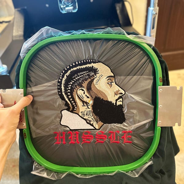 Rapper #4 Embroidery File Multiple Size Dst,jef,pes,xxx,vp3,hus,sxp,csd ...