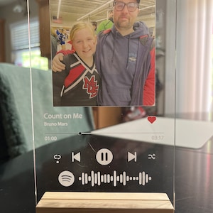 Personalized Anniversary Gift for Him, Custom Album Cover Music Plaque ...