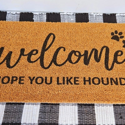 The German Shepherds Door Mat, We Know You ARE Here Dogs Door Mats ...