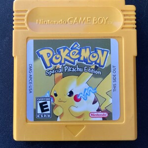 Gameboy Labels Yellow Pikachu Version Replacement Label Decal - Etsy