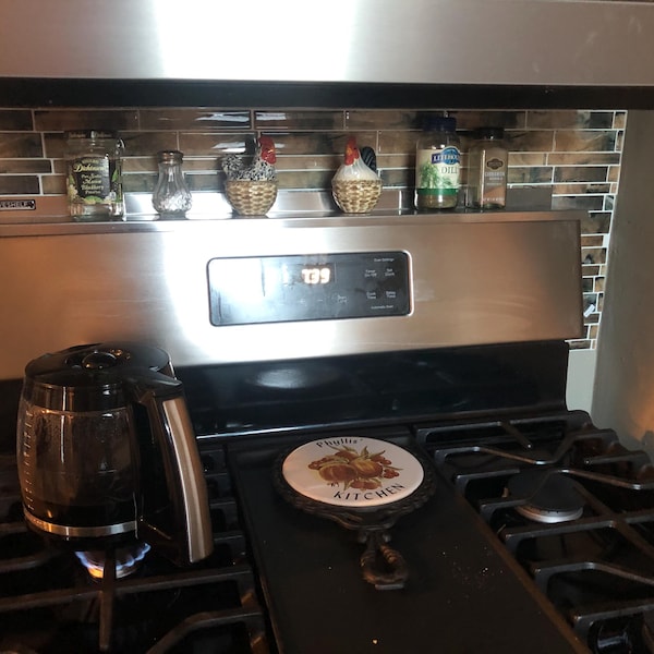 Stoveshelf - 30" Stainless Steel Magnetic Stove Shelf for Kitchen Stove ...