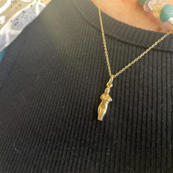 Cyprus Large Idol of Pomos Pendant Necklace, Neolithic Fertility ...