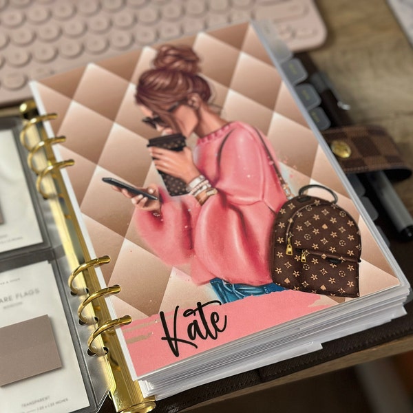 Fashion Style Girl Agenda Insert Dashboard or Cover Set for Your ...