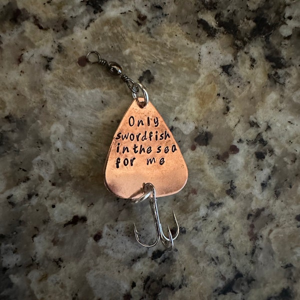 Fishing Lure - Custom Fish Hook - Personalized Fishing Lure - Silver ...