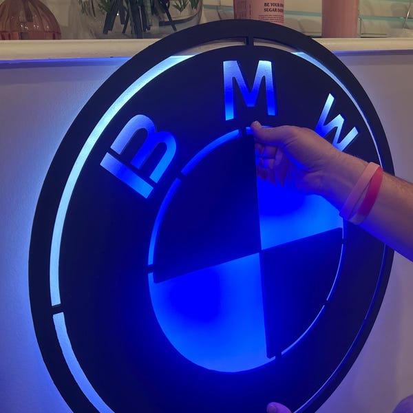 Mercedes AMG Logo LED Sign, Mercedes, Sleek Automotive Wall Decor ...